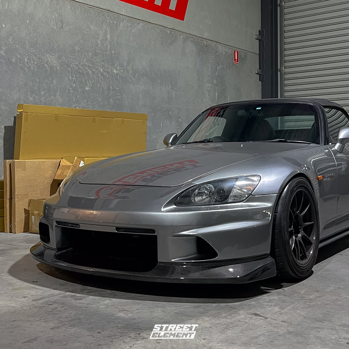 VOLTEX Style Front Bumper & Splitter For 1999-2009 Honda S2000 AP1 AP2