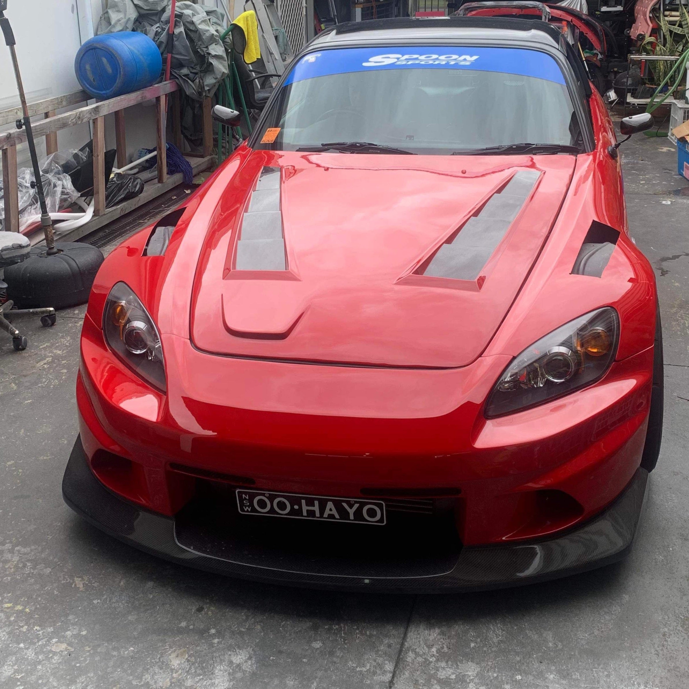 J'S RACING Style Cooling Bonnet/Hood For 1999-2009 Honda S2000 AP1 AP2