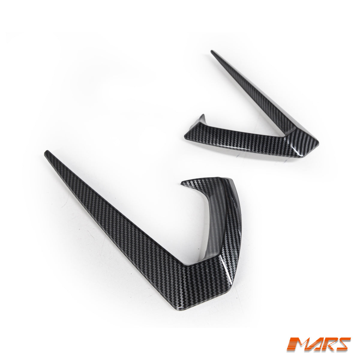 Carbon Print Side Fender Blade Canard BodyKit for Tesla Model Y 22-24