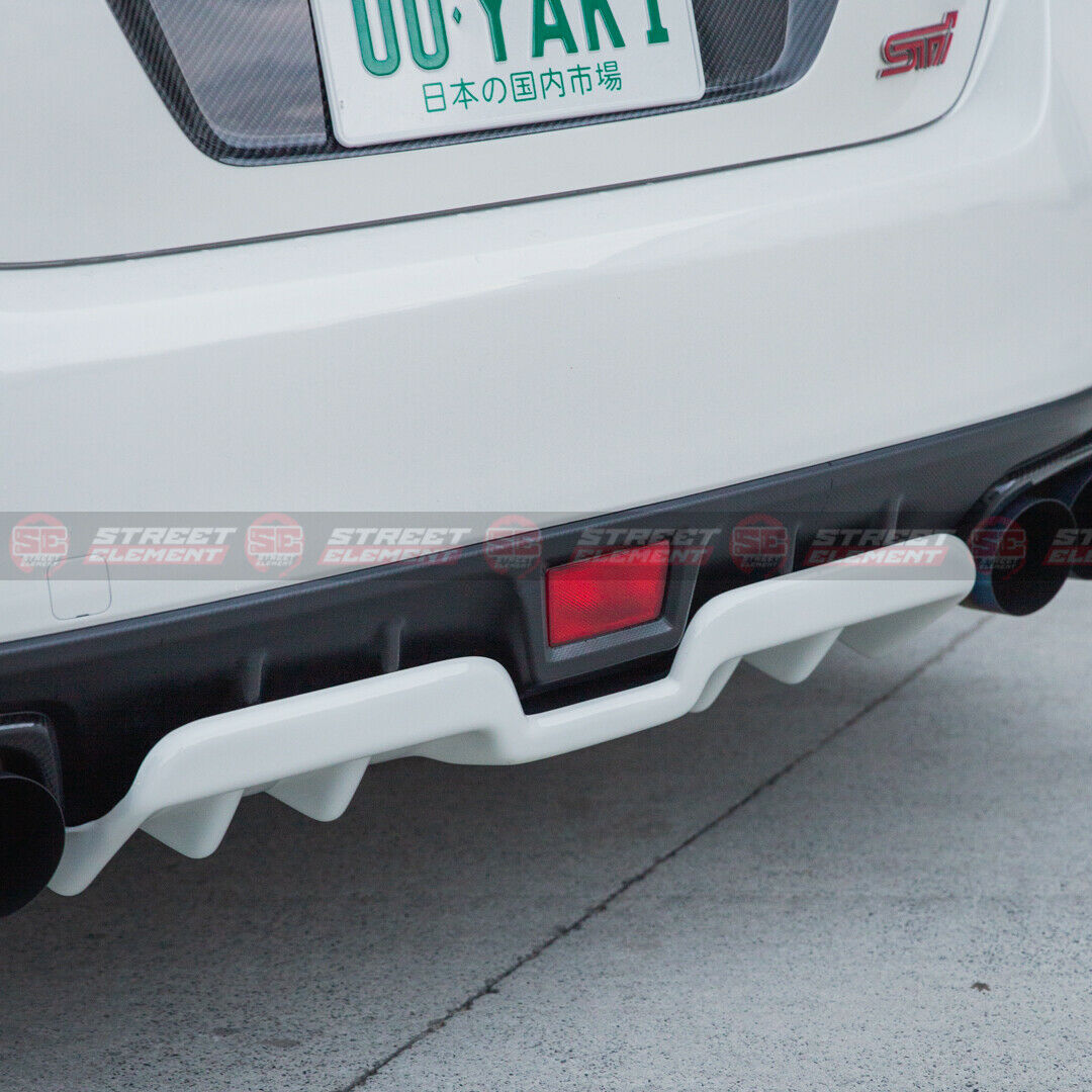 HT Style Rear Under Diffuser For 2014-2021 Subaru WRX/STI V1 (PEARL WH