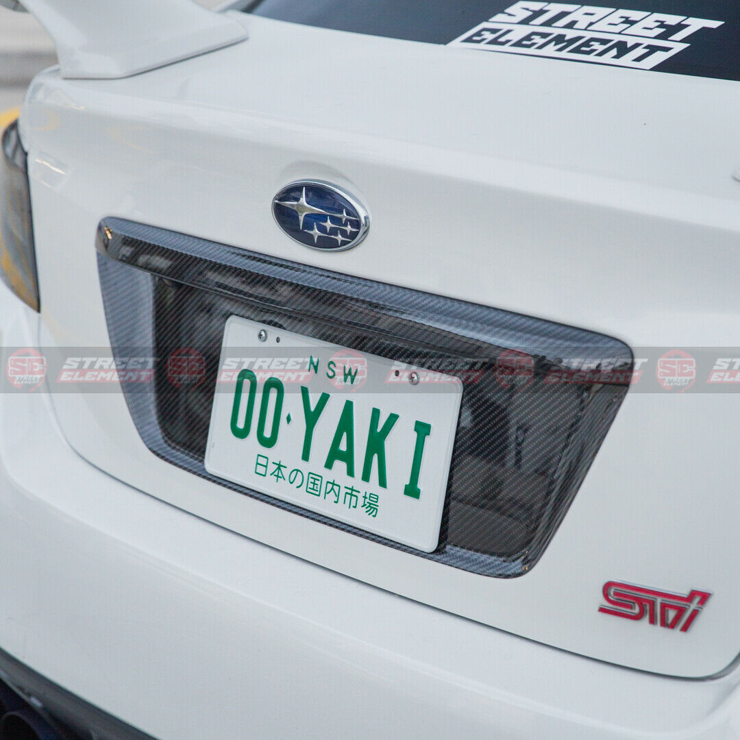 OEM+ Style Number Plate Cover For 2014-2021 Subaru WRX/STI V1 (CARBON