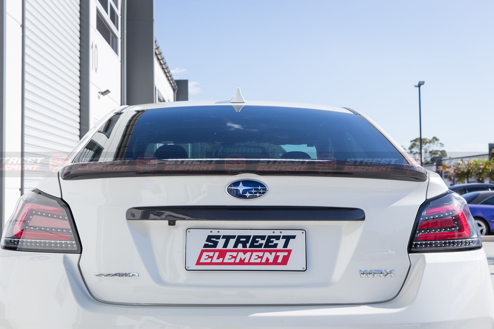 Dry Carbon Fiber Rear Trunk Trim Cover For MY15-19 Subaru WRX Premium